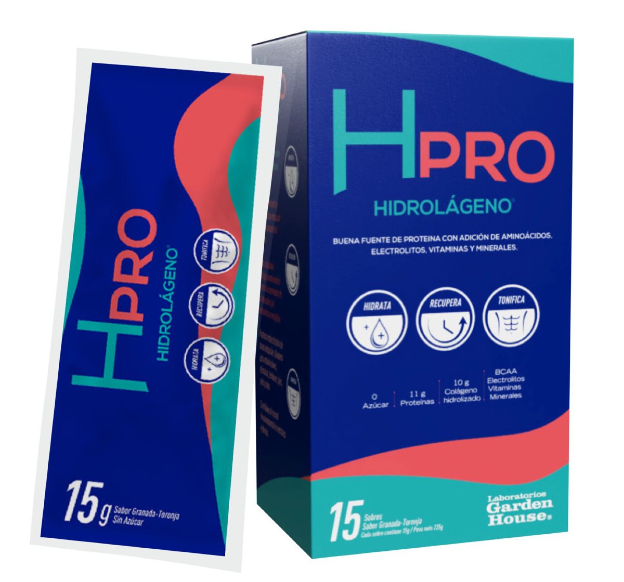 HIDROLAGENO HPRO CJ X 15 SOBRES — Farmacenter