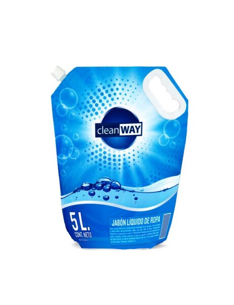 JABON AZUL LIQUIDO LAVARROPAS ESPUMA CONTROLADA, 5LT — Clean Way