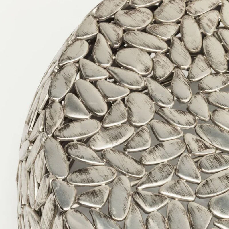 SET 2 MESAS CENTRO PEBBLES DELUXE PLATA — Koz Design