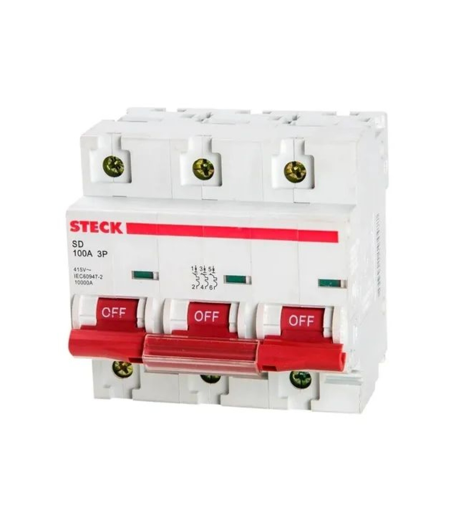 DISYUNTOR DIN SDD 3X80 A 06KA - STECK — Luminotecnia