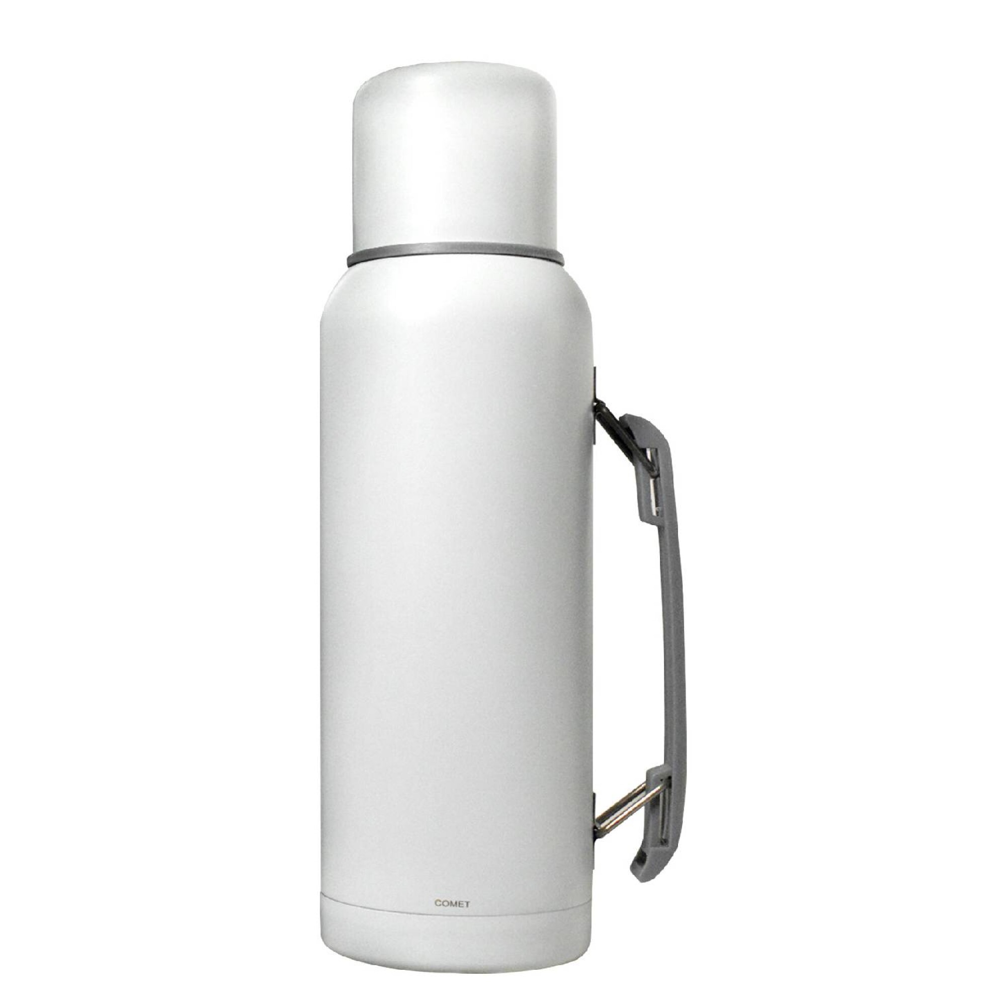 Kit Termo Comet 1lt con manija estándar + Mate acero inoxidable - Blanco — Electroventas