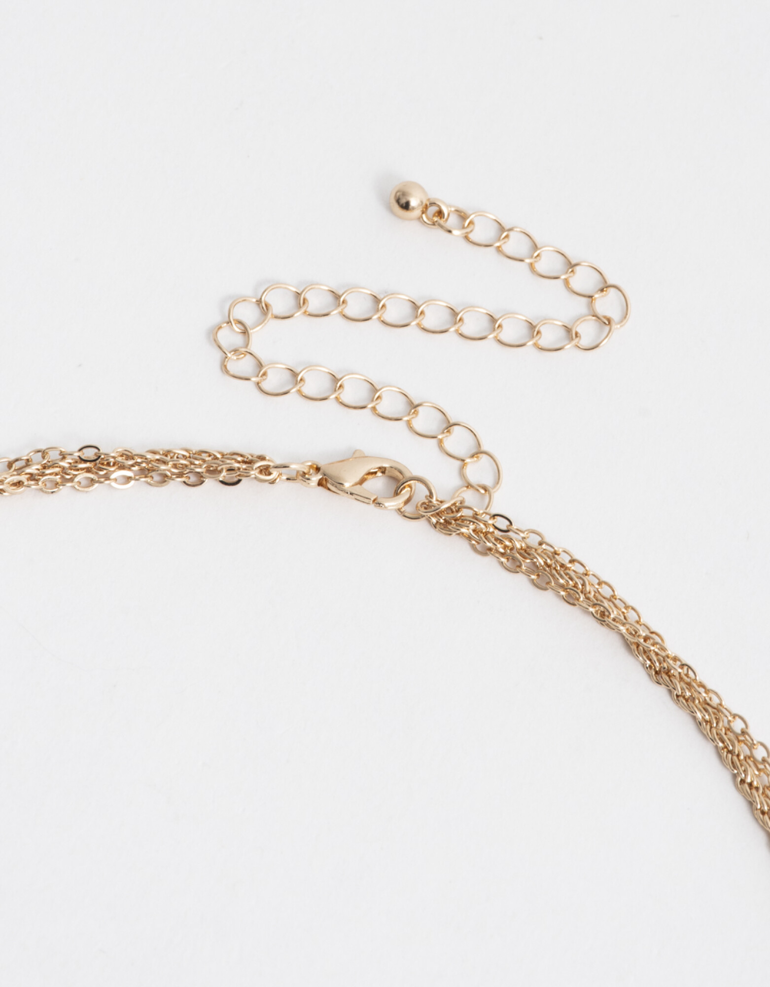 Collar Corto Multicadena Corazones — Todomoda