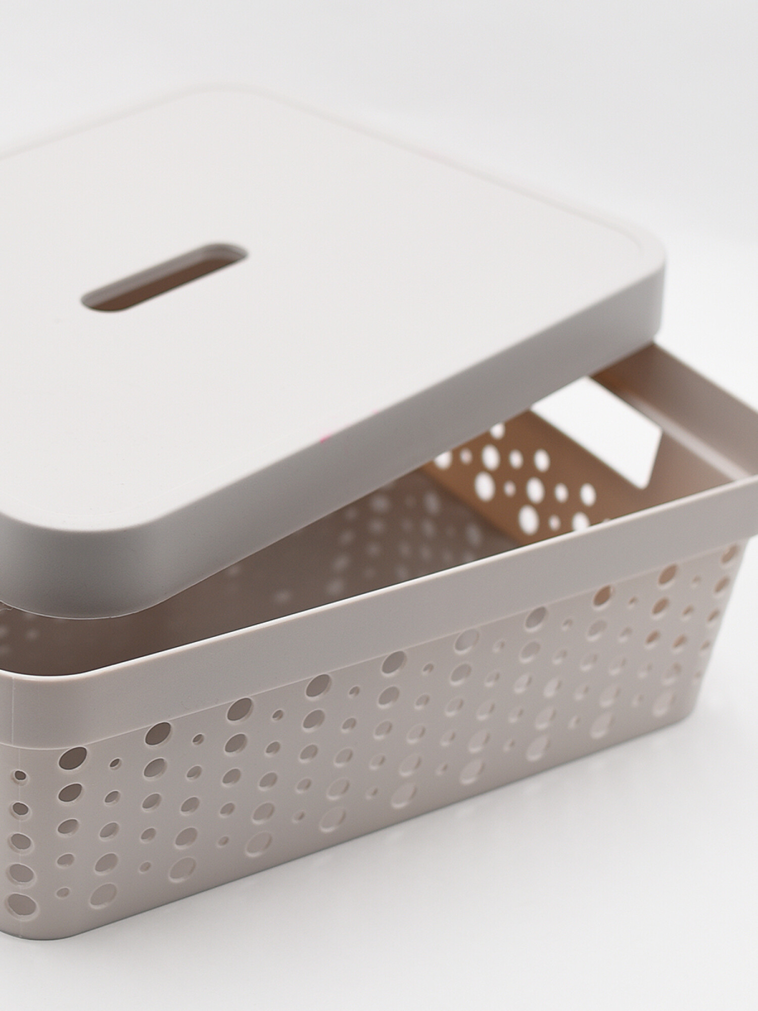 CESTO 11L CON TAPA - GRIS — Guapa