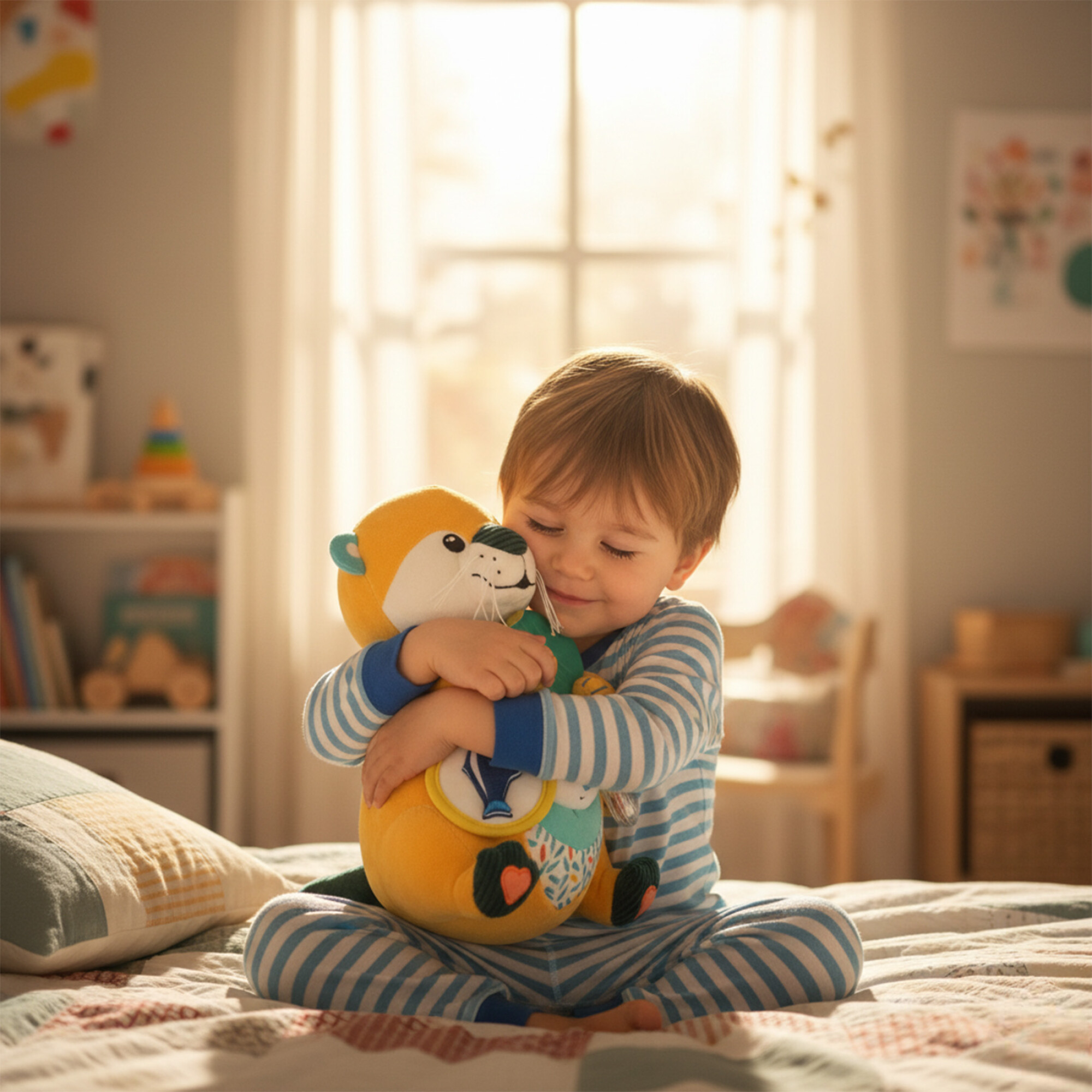 Juguete Sensorial Infantil Bebés Mamá Nutria 8 Actividades - Color ...