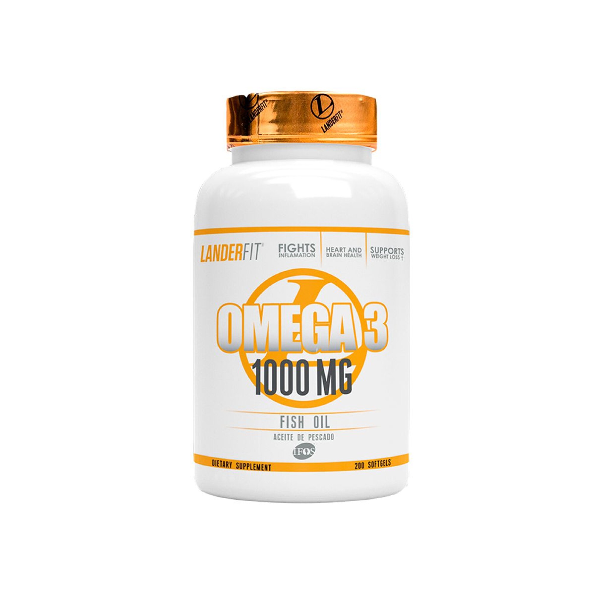 OMEGA 3 1000 MG. LANDERFIT FR. X 200 CAP — Farmacenter