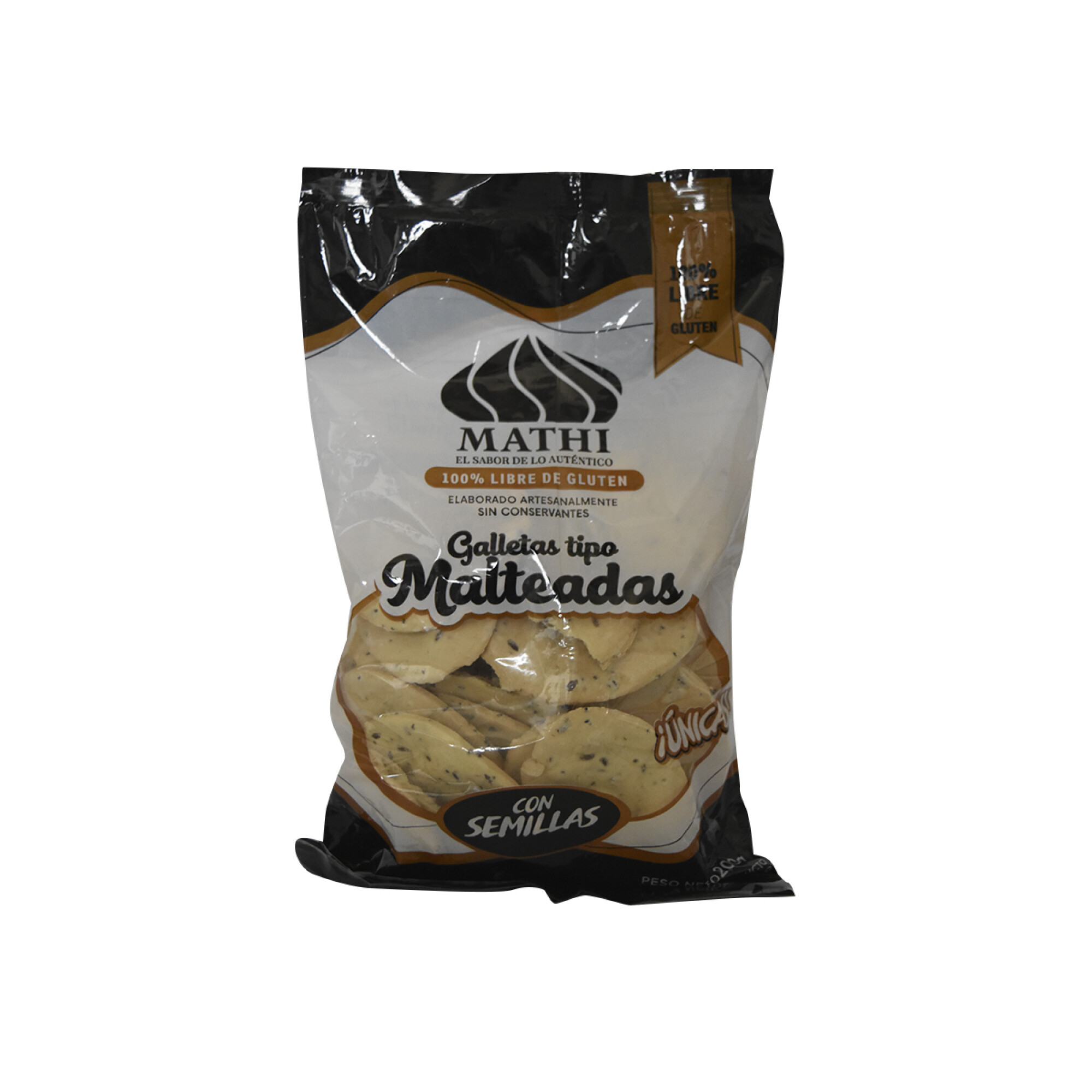 Galletas malteadas con semillas 200g Mathi — La Molienda