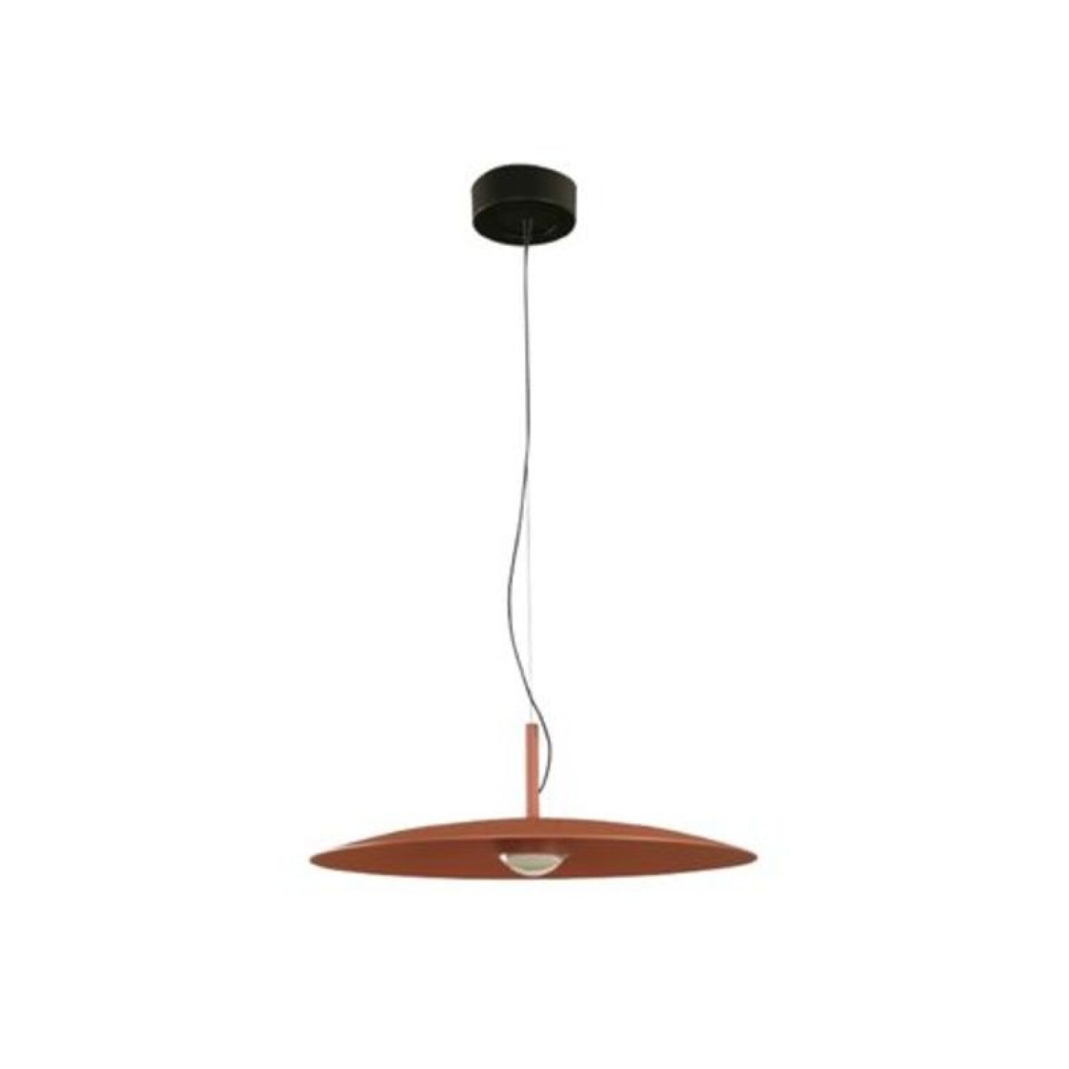 COLGANTE LED PLATEA 8W 3000K 100-240V NEGRO Y TERRACOTA — Luminotecnia