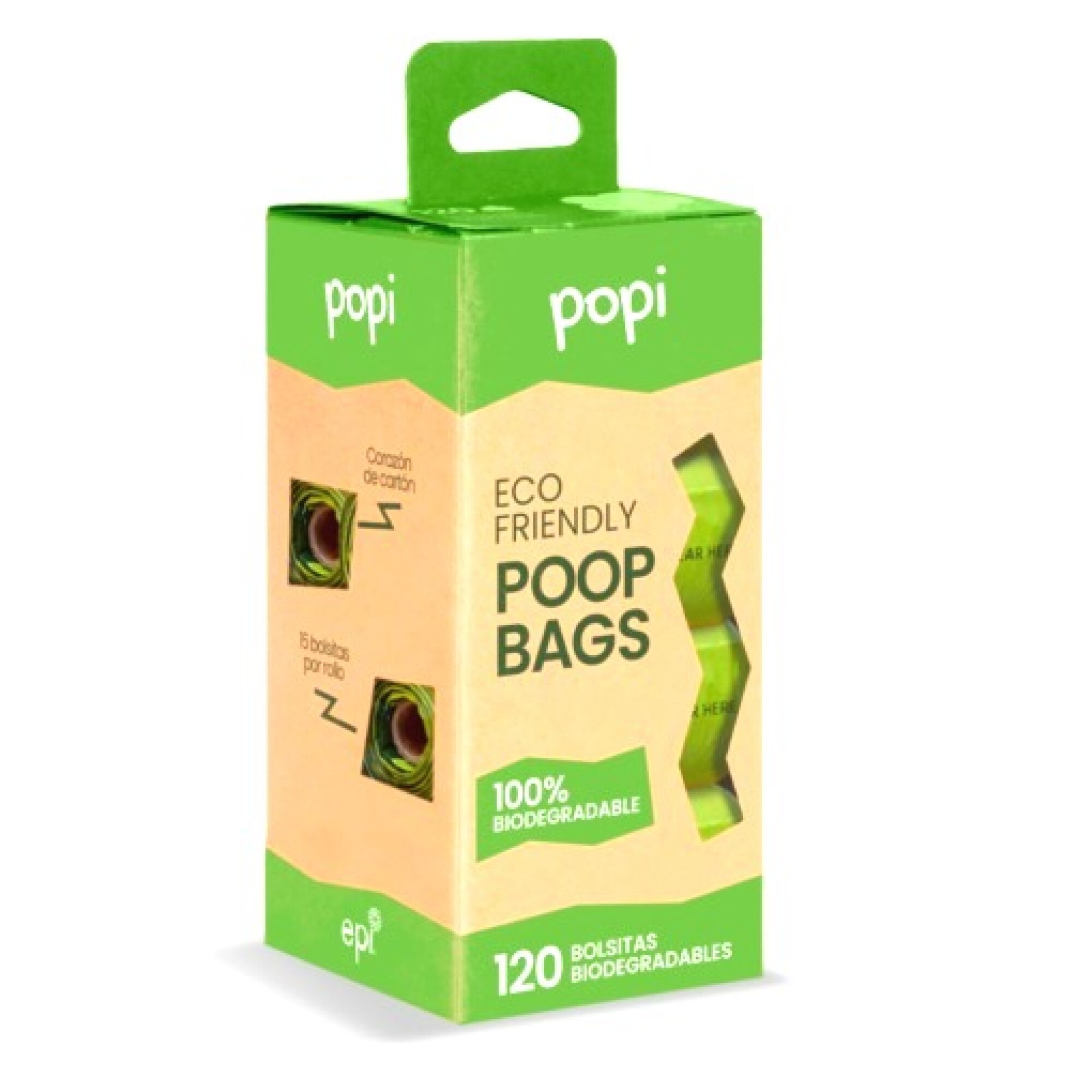 Bolsas Popi Biodegradable x8 Rollos — Pronto Perro