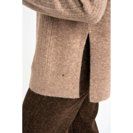 Sweater Texturado - Mocha — Tienda Soy Santander