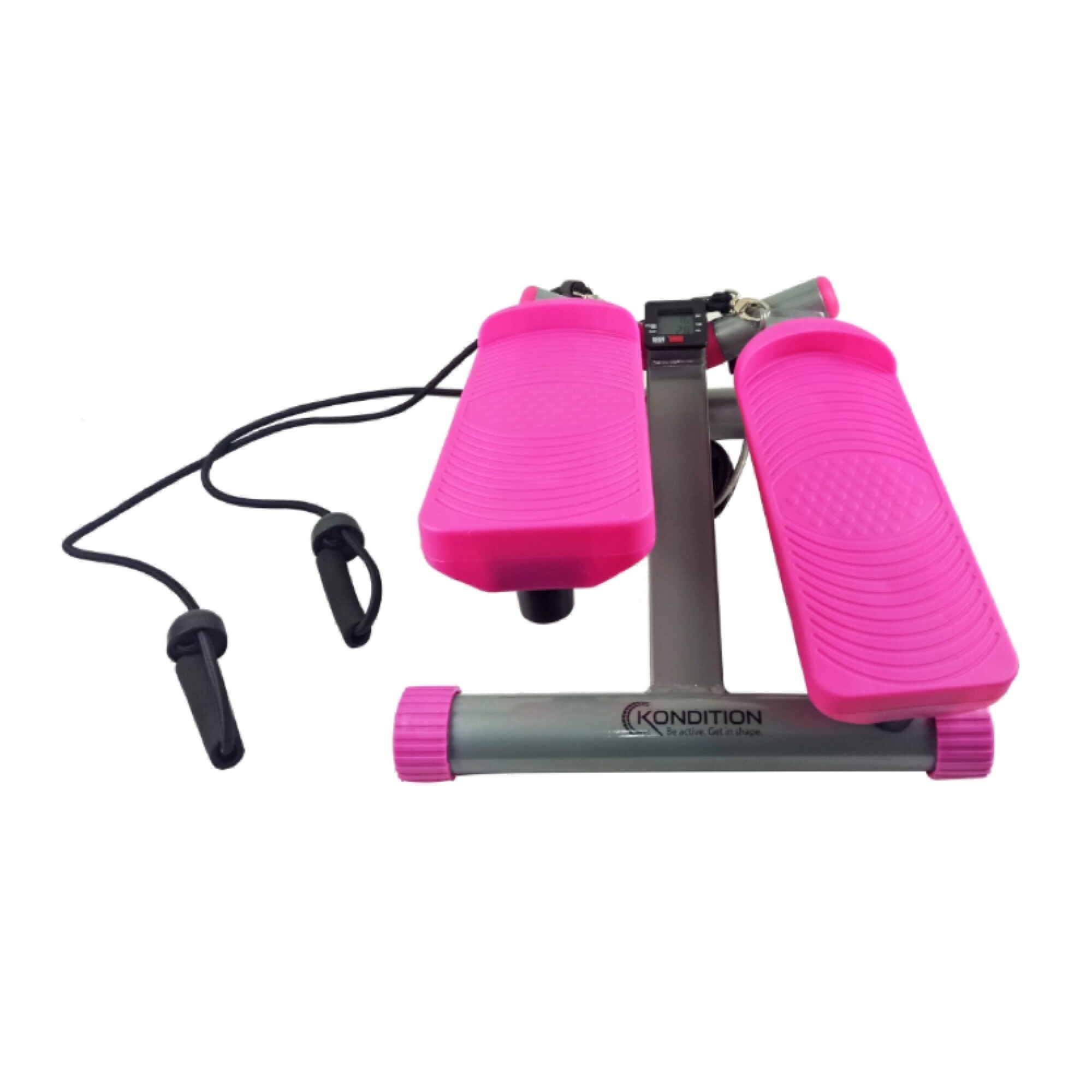 Mini stepper Kondition SKC032B con bandas resistencia - Rosa — Aventureros