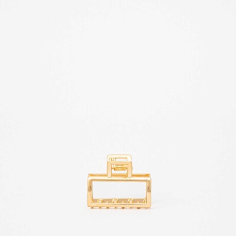 Broche Metálico Rectangular - Dorado — Tienda Soy Santander