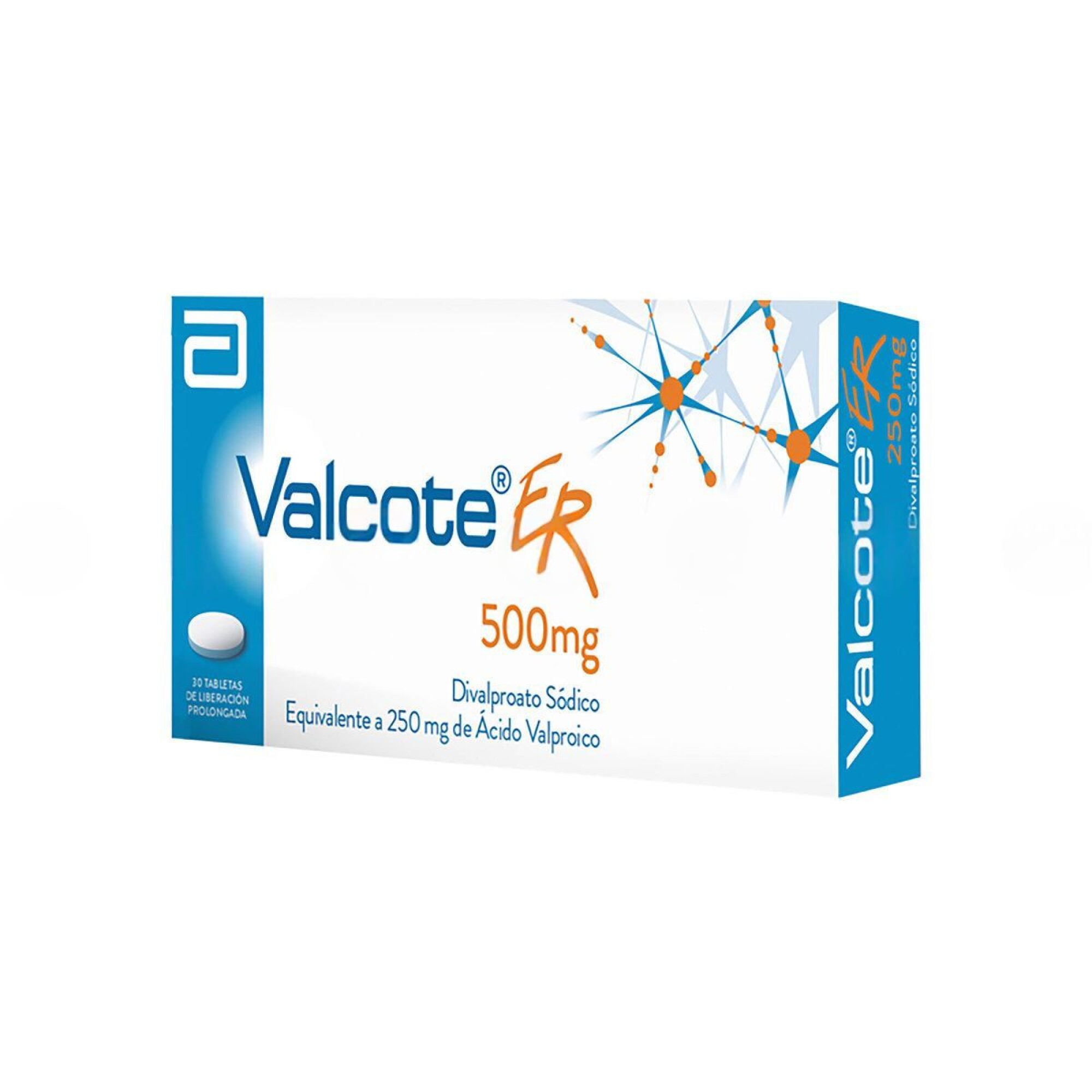 VALCOTE ER 500 MG. CJ X 30 TABL. — Farmacenter