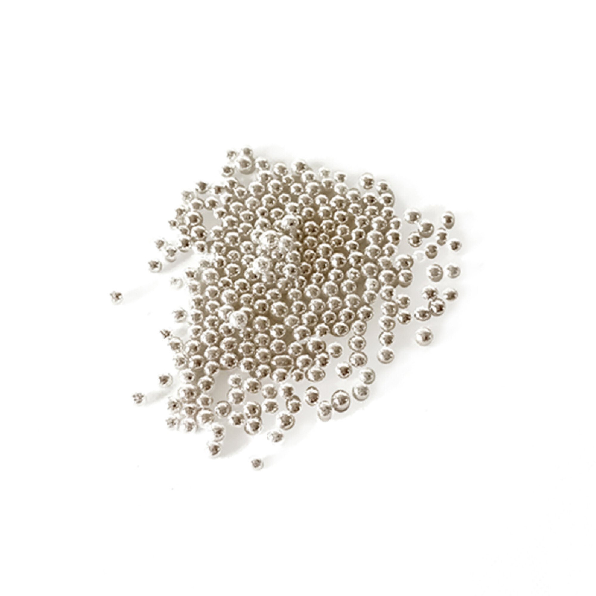 Perlas 2 mm Plateadas 1 Kg — Zanetti