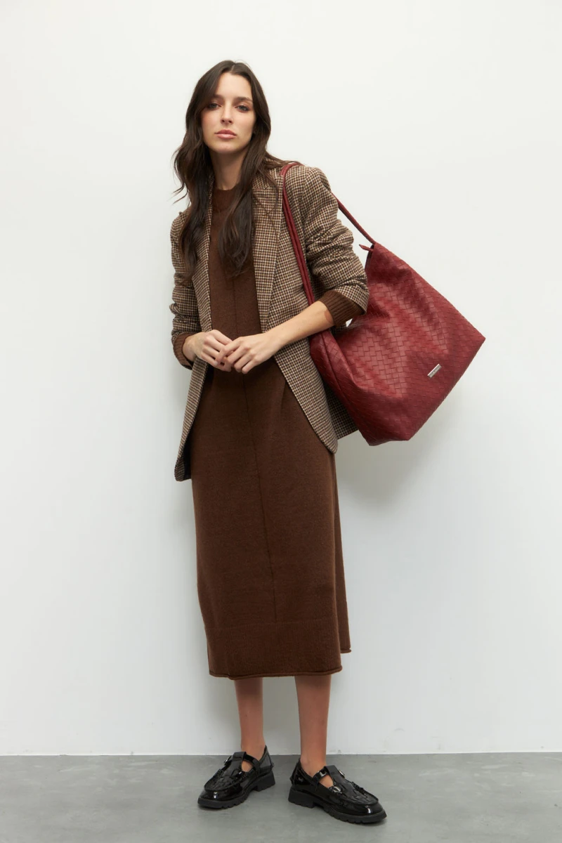 VESTIDO ITALO - Chocolate — Daniel Cassin Paraguay