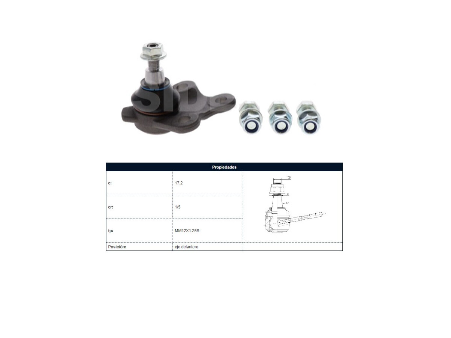Rotula Renault Duster/Oroch 21-25 Der/Izq — Larrique Rulemanes
