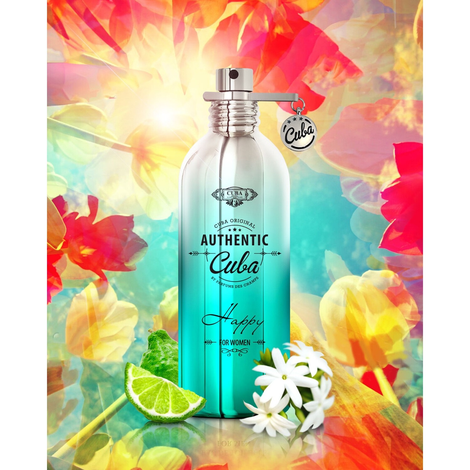 Perfume Cuba Authentic Happy for Women EDP 100ml — Electroventas