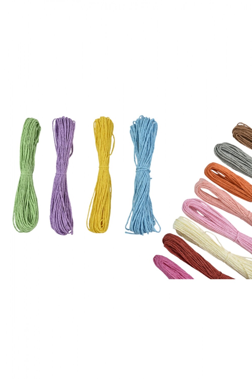 Hilo rafia colores surtidos 0,2 cm. x 18 mts - COLORES SURTIDOS — PaperPack