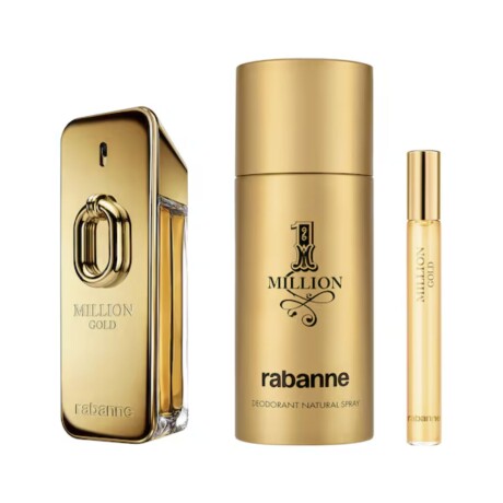 Set Perfume Paco Robanne One Million Gold EDP 100ml + Deo + MG10 ...
