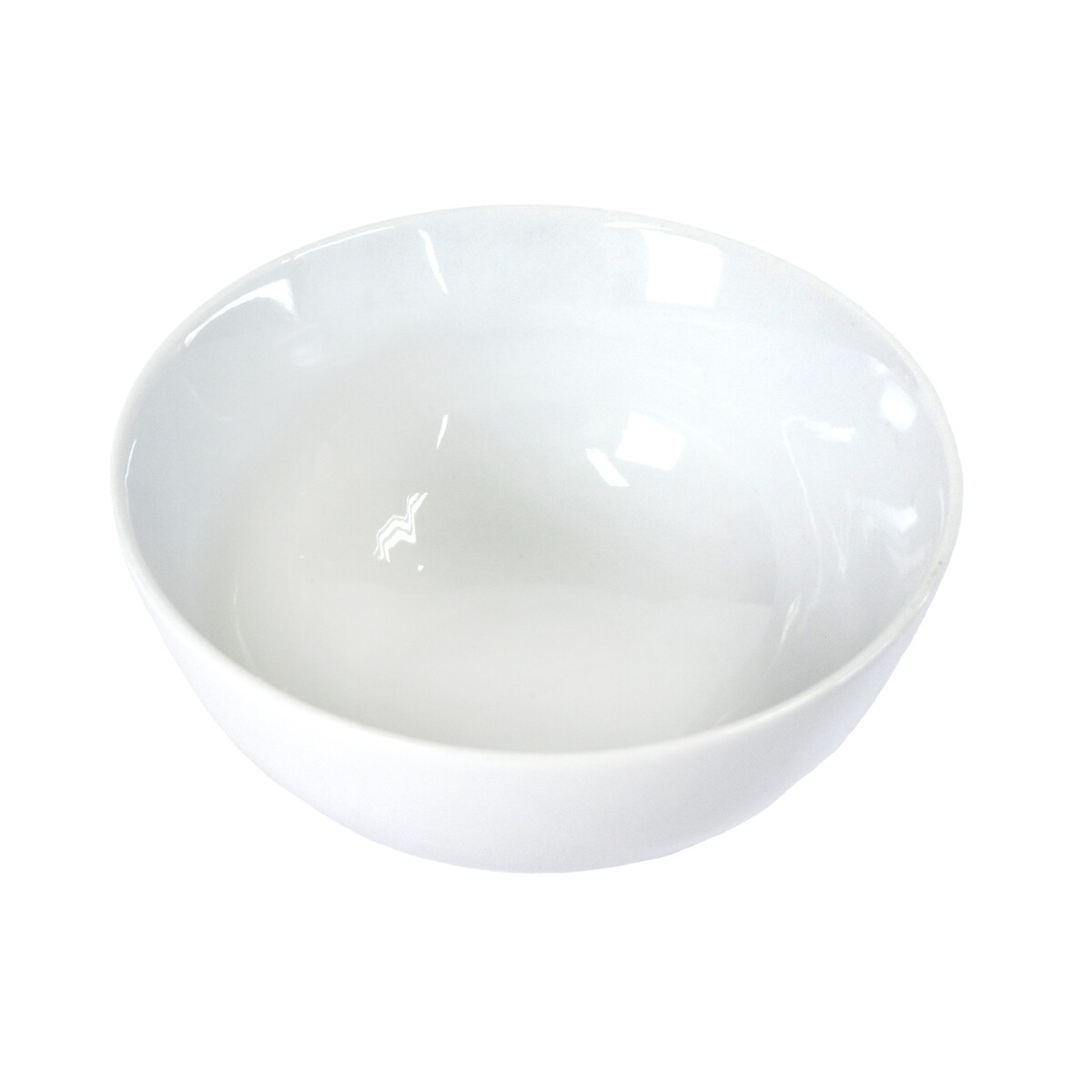 BOWL DE CERAMICA BLANCA LISO HONDO — El Clon