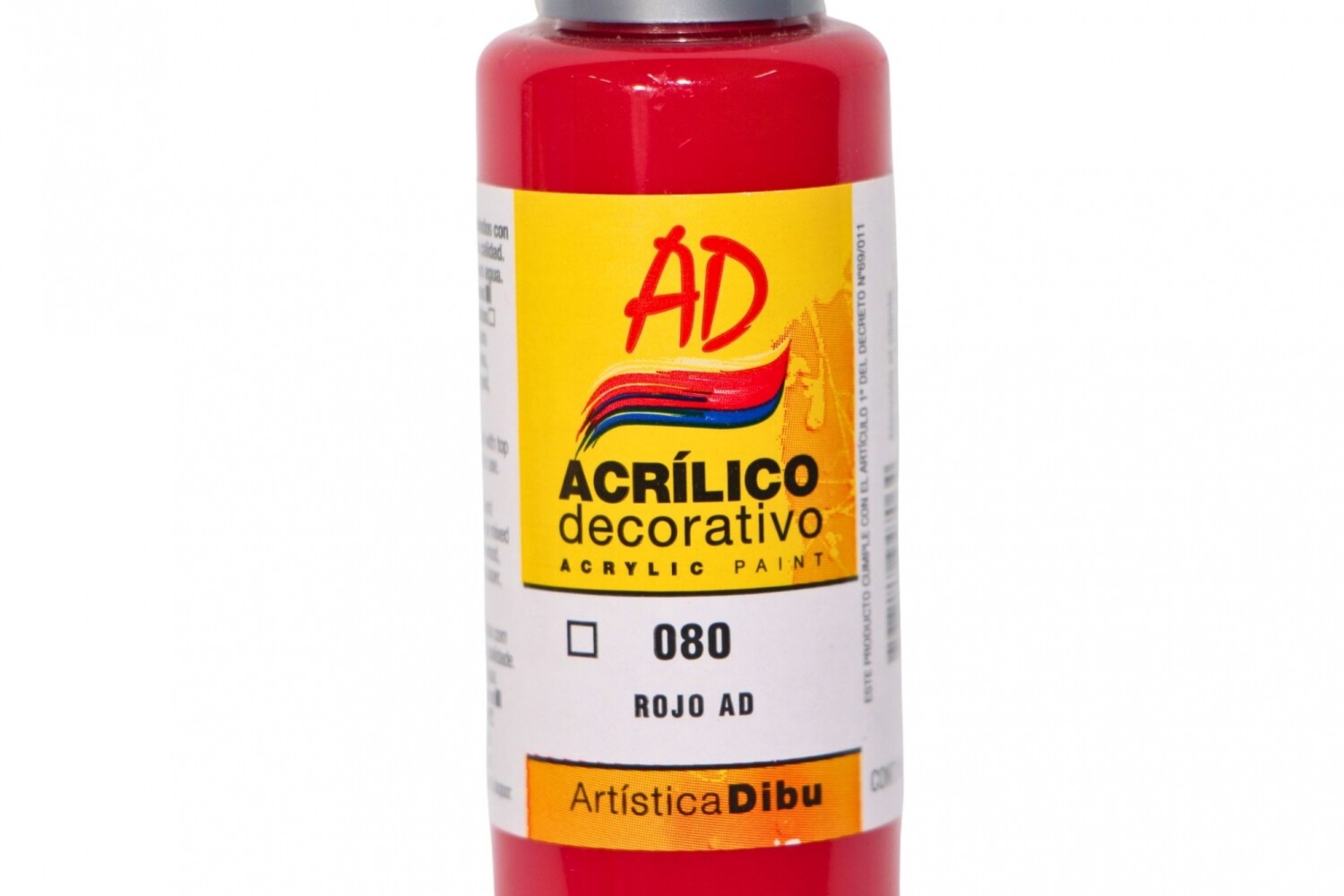 PINTURA ACRILICA ARTISTICA DIBU 60 ML. DIFERENTES COLORES - COLOR ROJO ...
