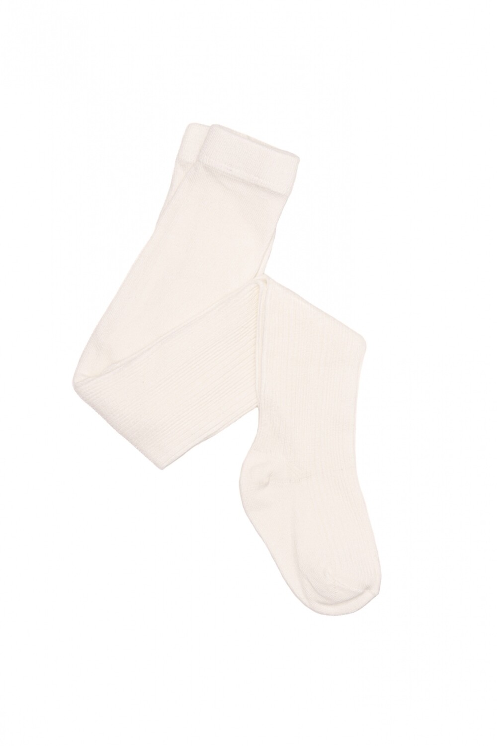 Media Infantil Rib de Algodón - Blanco — Pimenton