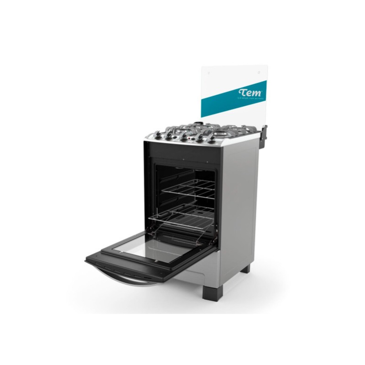 COCINA TEM INOX 4 HORNALLAS. HORNO AUTOLIMPIANTE GRILL ELÉCTRICO ...