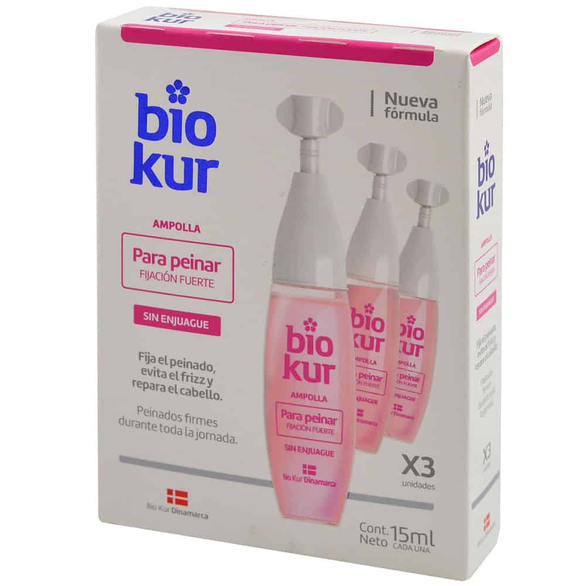 Ampollas para Peinar Bio Kur Fijación Fuerte 3 Unidades — San Roque
