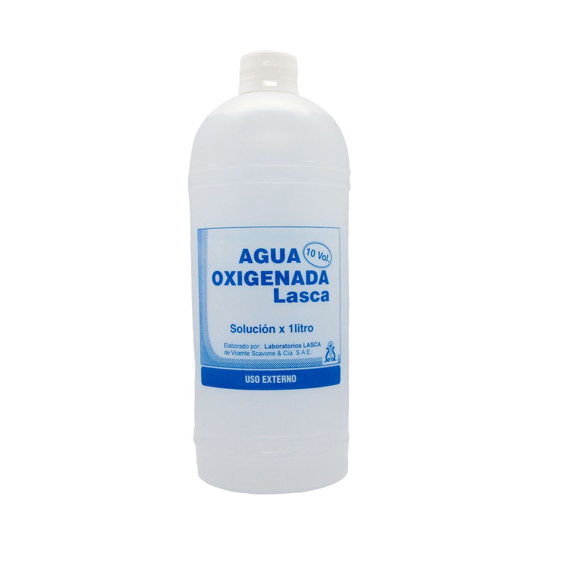 AGUA OXIG. 10 VOL. LASCA FR. X 1000 ML. — Farmacenter