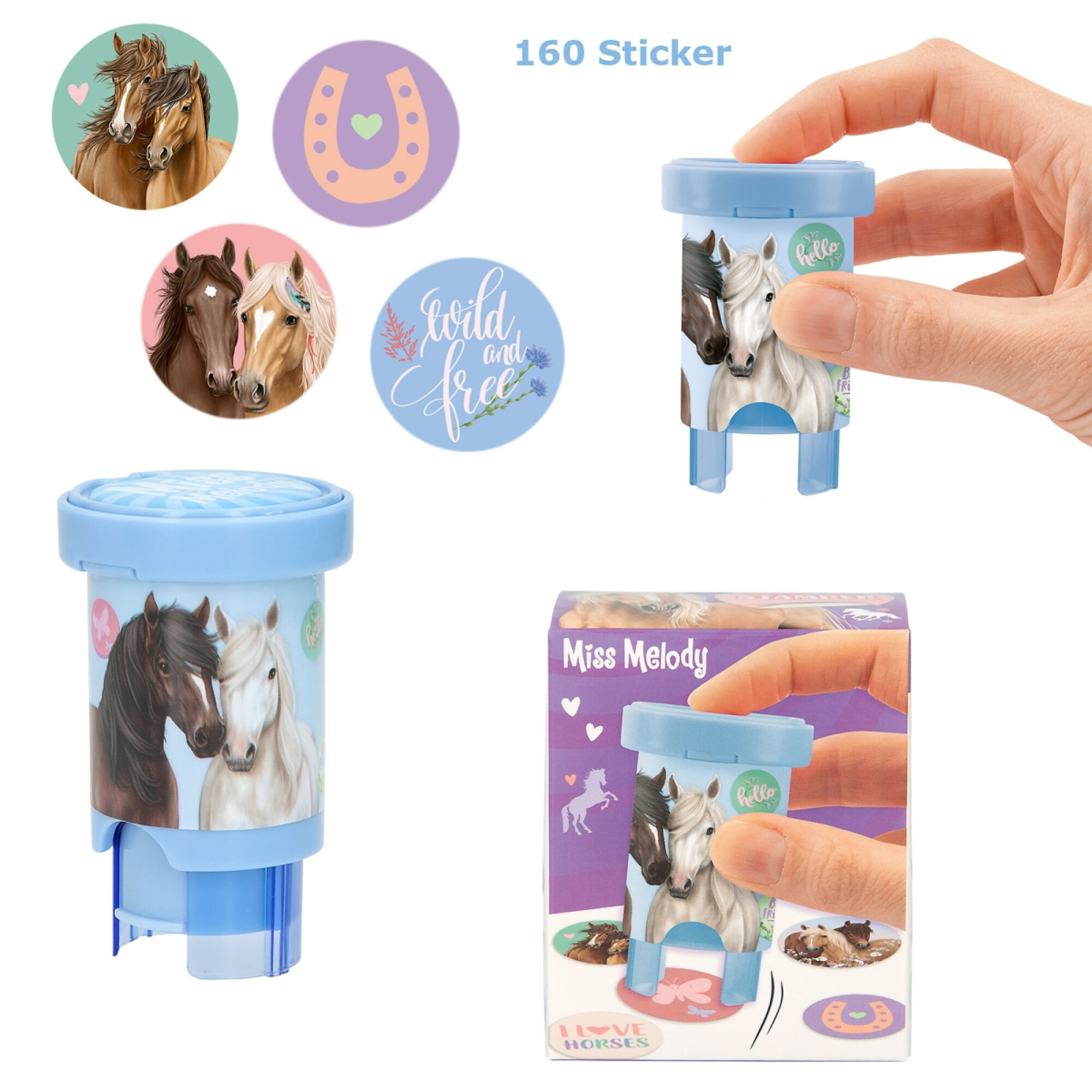 Sello con 160 stickers Miss Melody Top Model — Los Reyes Magos