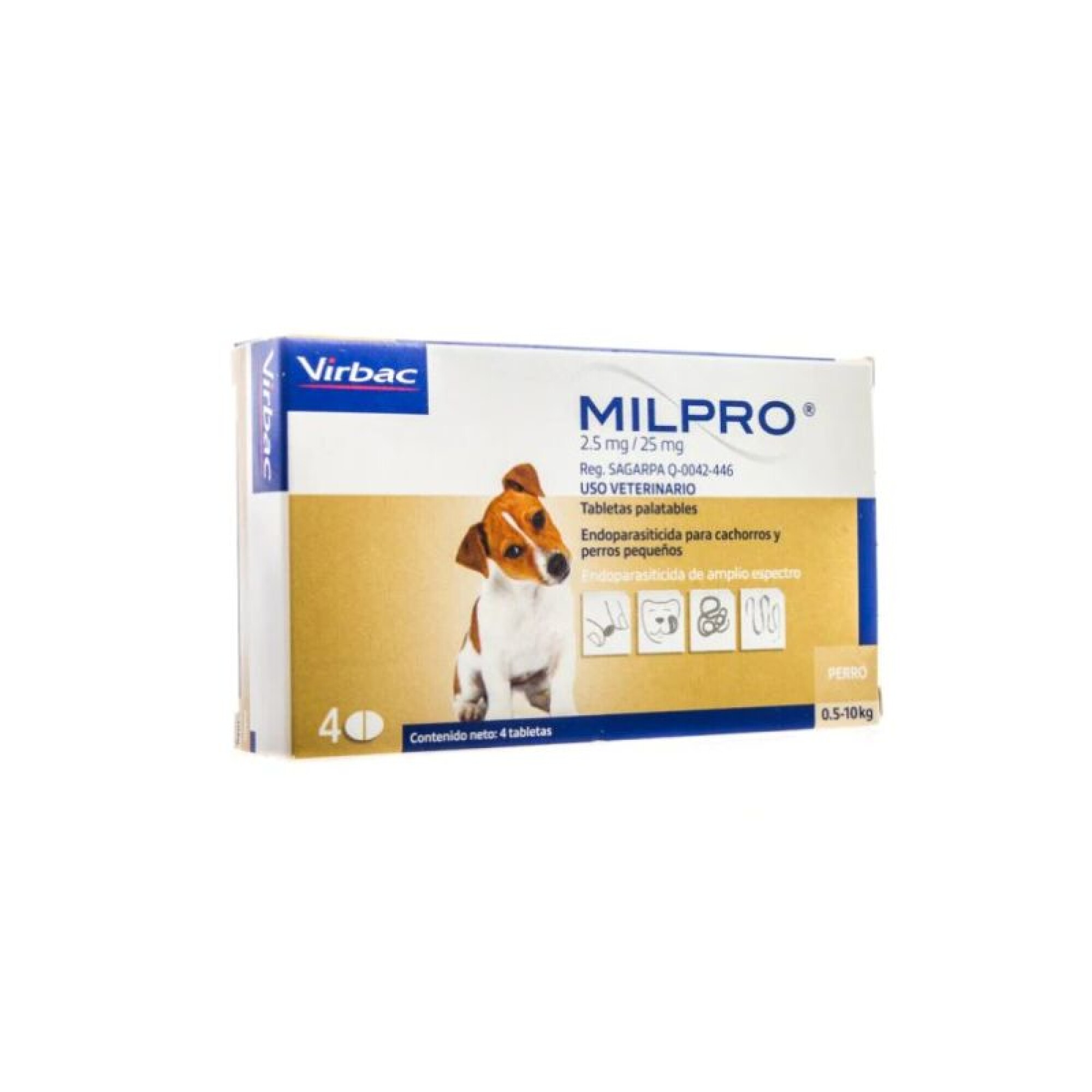 MILPRO DOG -5KG (1 COMPRIMIDO) - Milpro Dog -5kg (1 Comprimido) — Puntovet