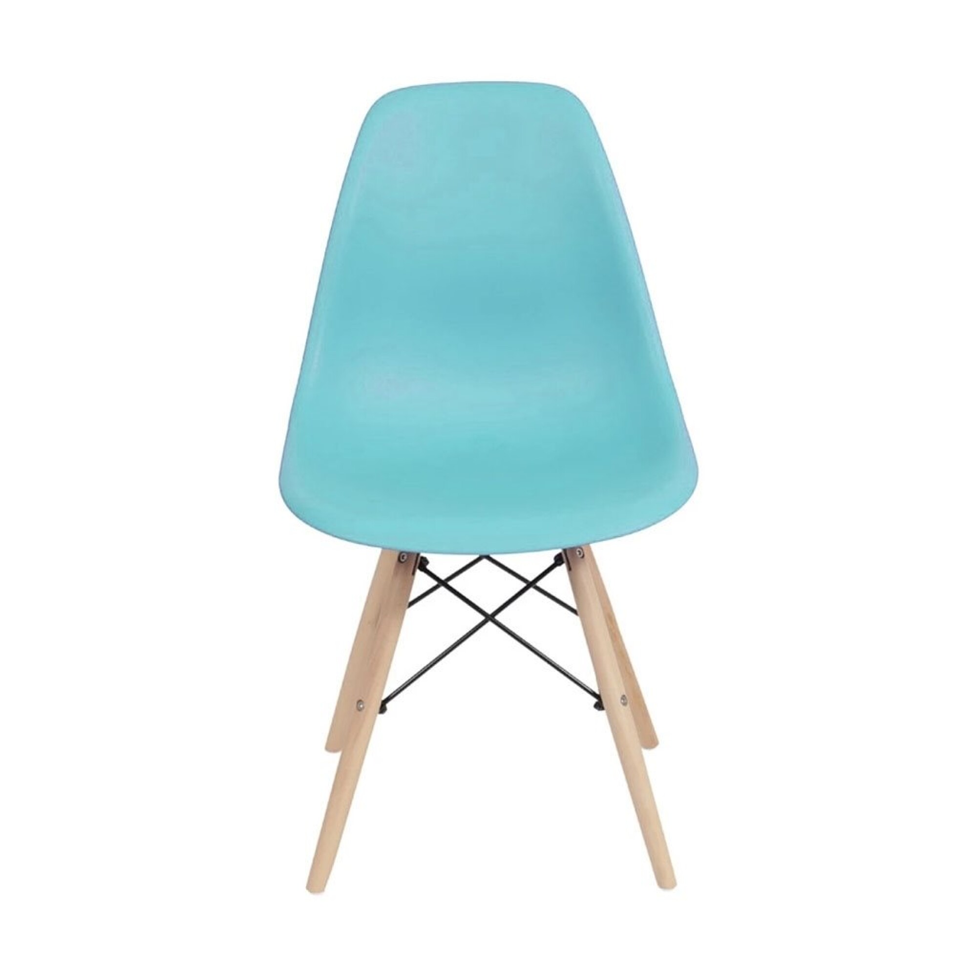 Silla Eames DKR Base En Madera - Turquesa — Boxbit