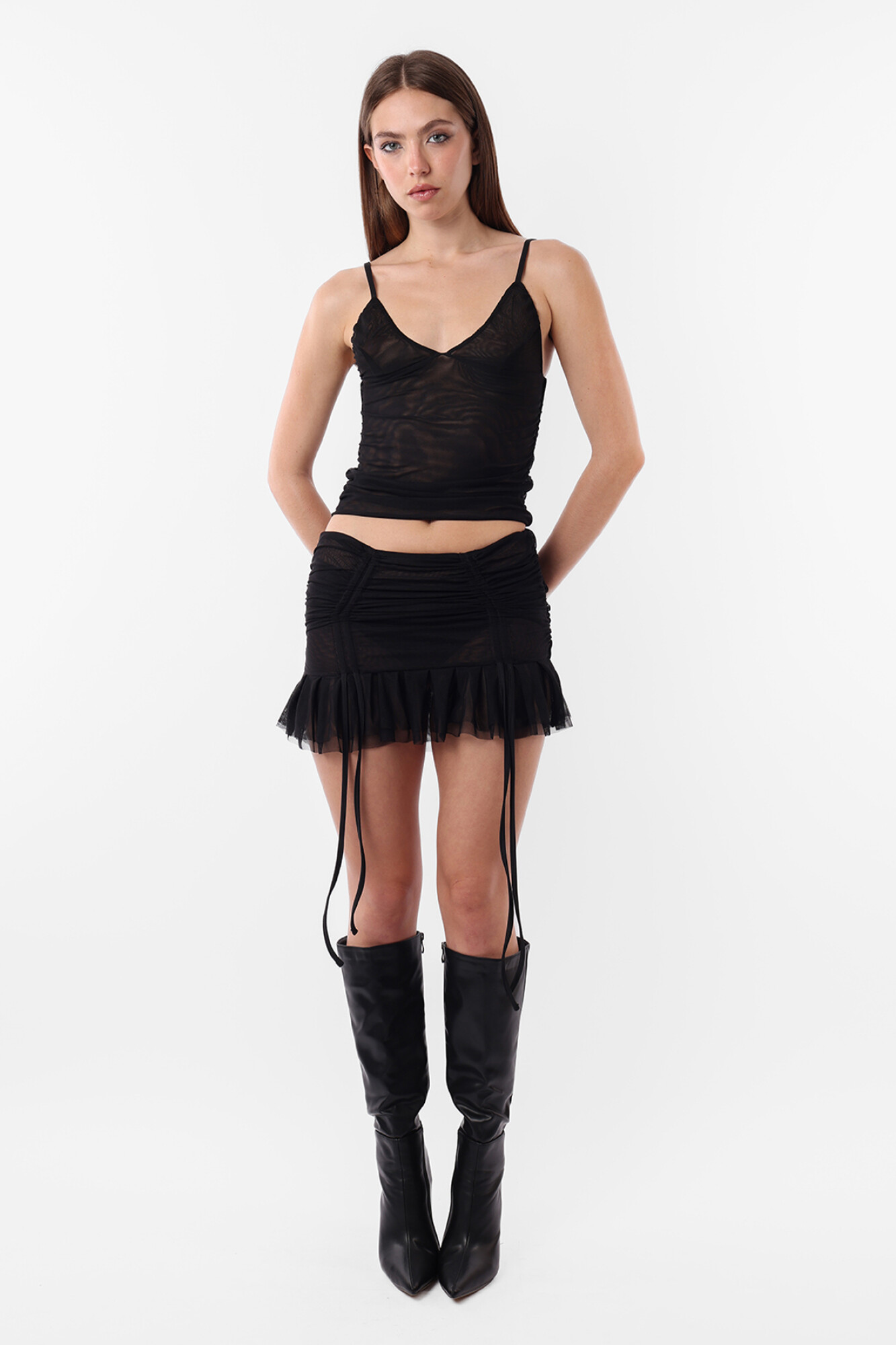 Mini Rebel - Negro — Top White