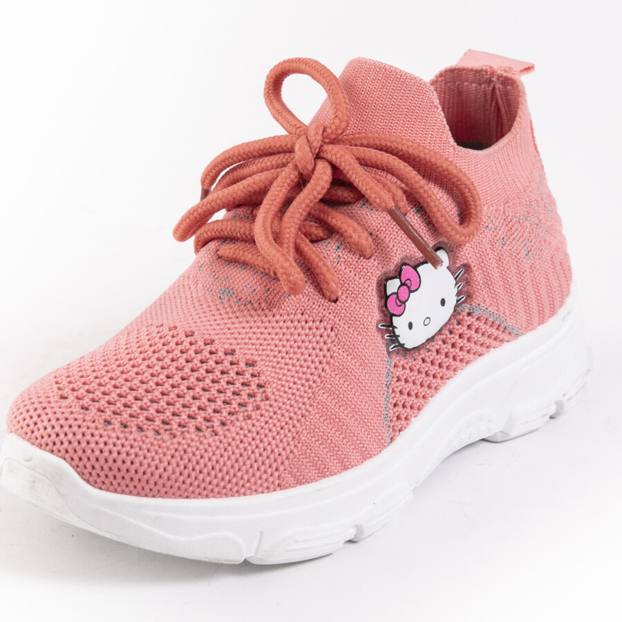 *HELLO KITTY SOCK - CORAL — Vezzo Calzados