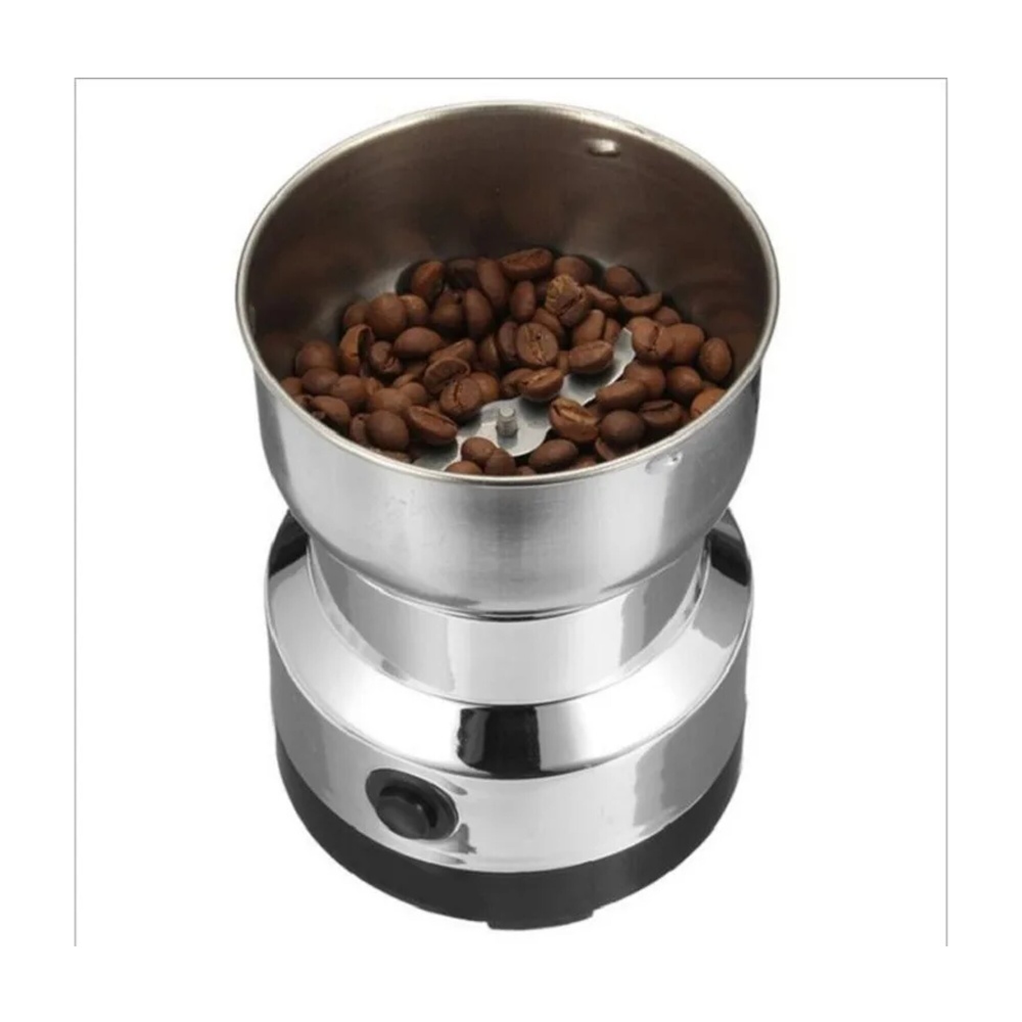 Molinillo Eléctrico de Café y Granos c/Bowl Acero Inox 100Gr - Plateado ...