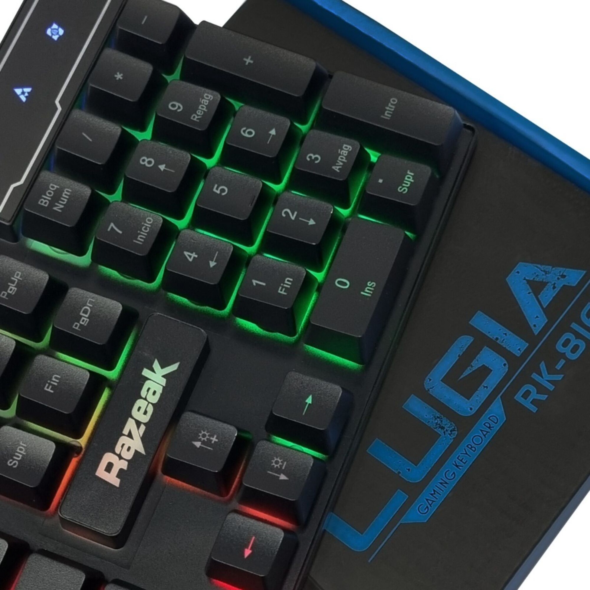 Teclado Gamer Simil Mecanico Retroiluminado Ergonomico — Atrix