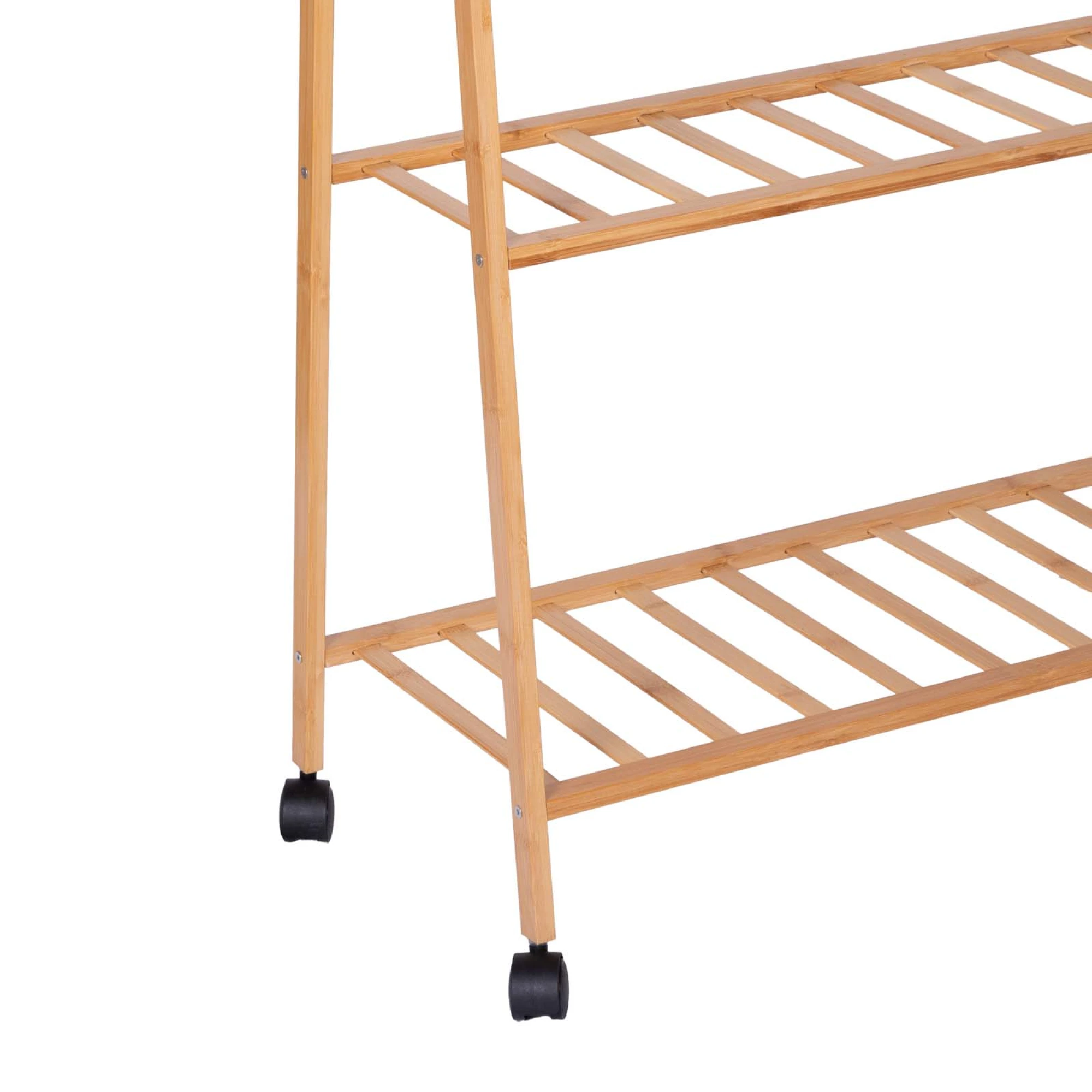 Perchero De Pie Madera Natural-beige A237 — Divino