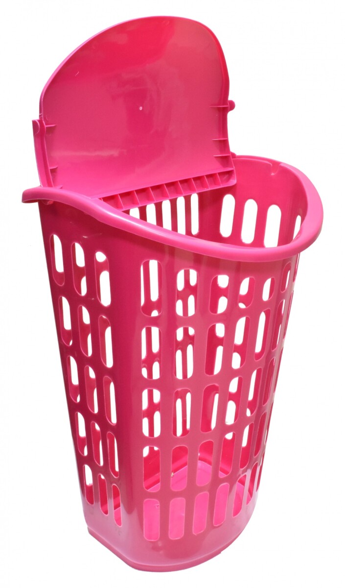 CANASTO PLASTICO P/ROPA CALADO 58 CM ALTO 223ME — El Clon