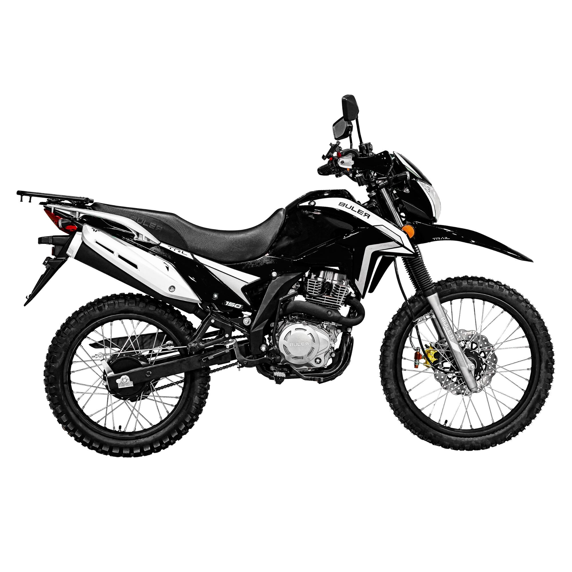 Motocicleta Buler Trail TRL 150cc - Rayos - Negro — Bristol
