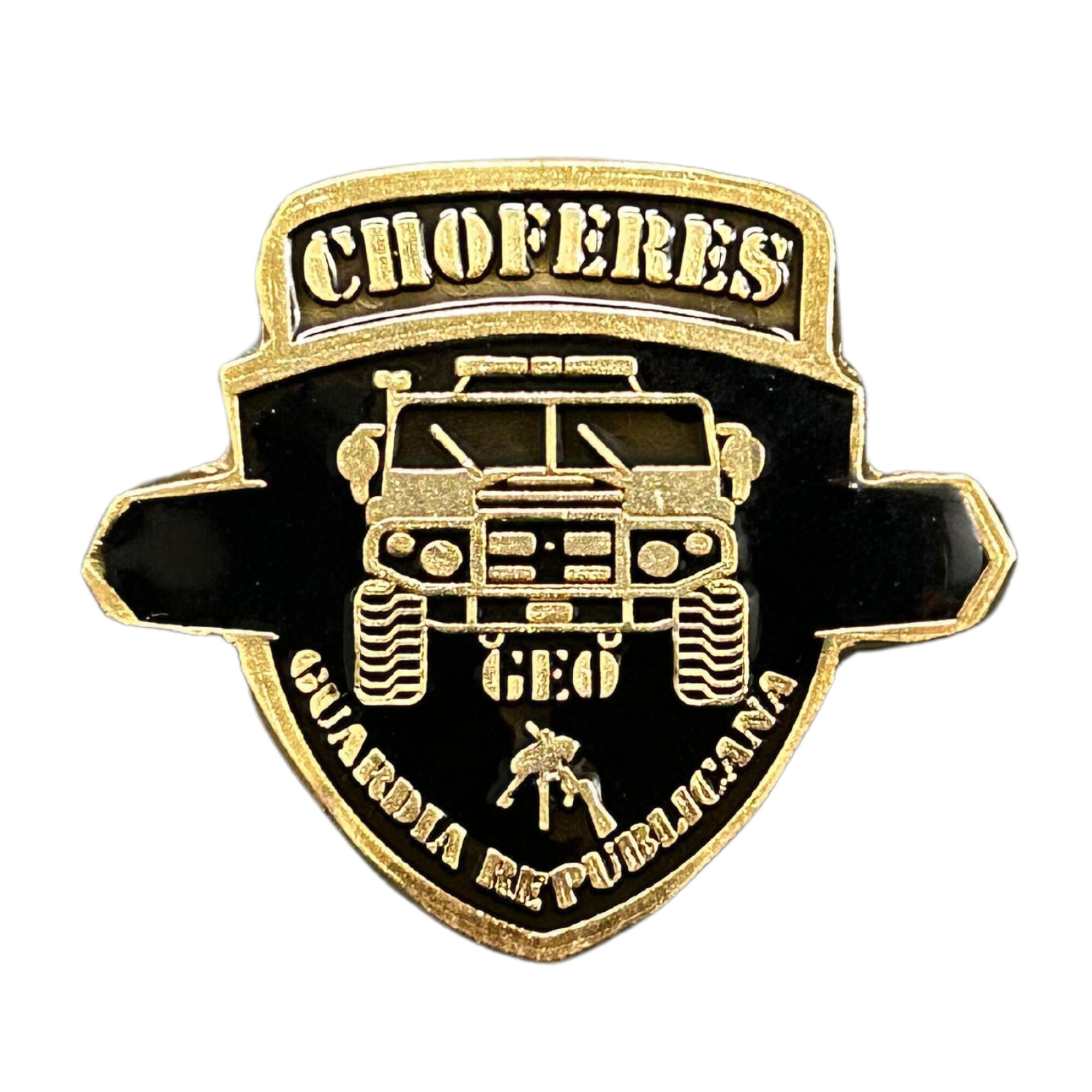 Pin Metálico Geo Choferes — Aventureros