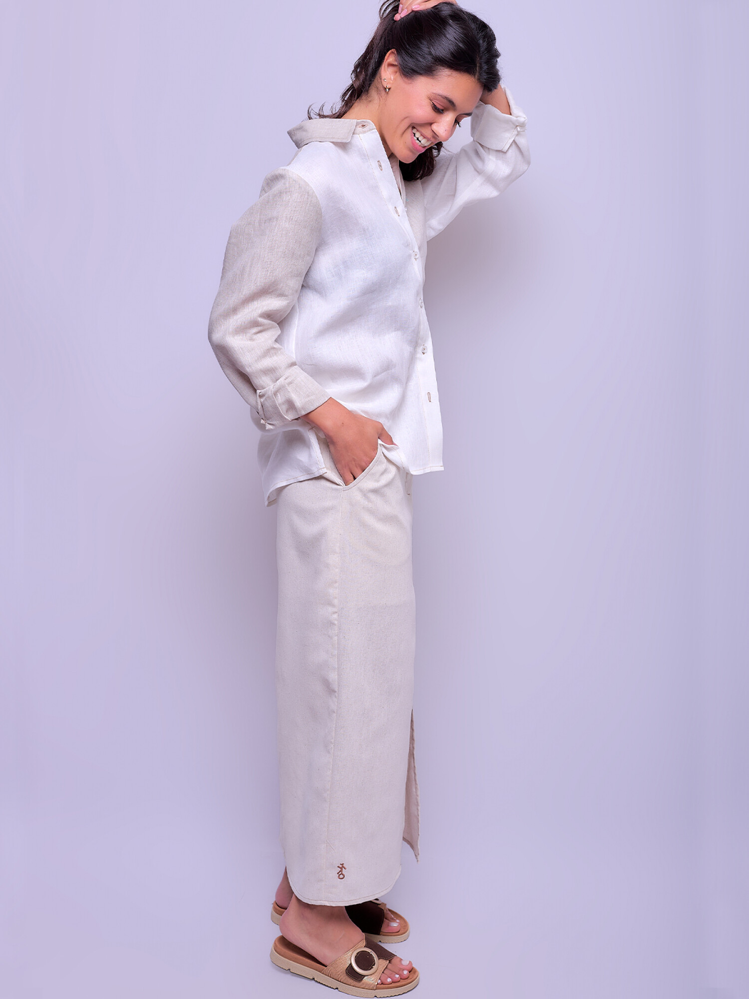 Pollera de Lino Florencia — Tranquera