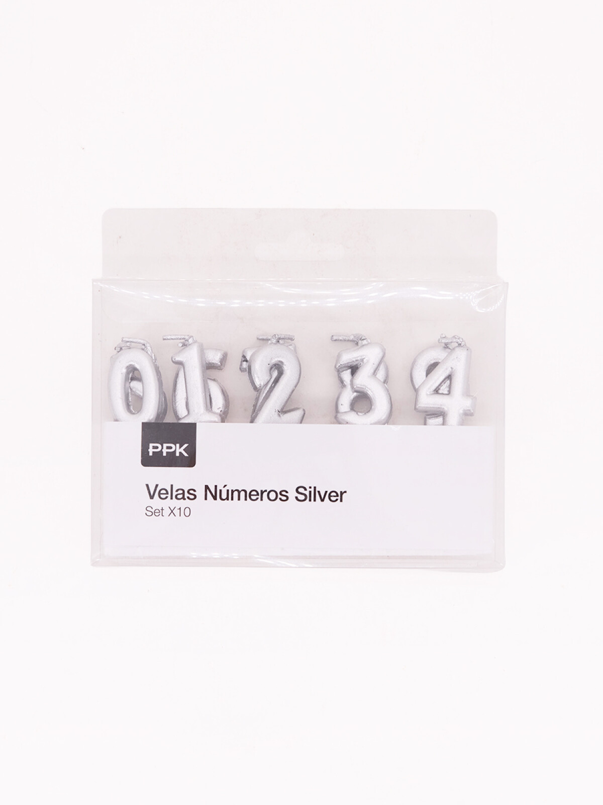 VELAS NUMEROS SILVER 10 PCS - PLATEADO — Guapa - Paprika