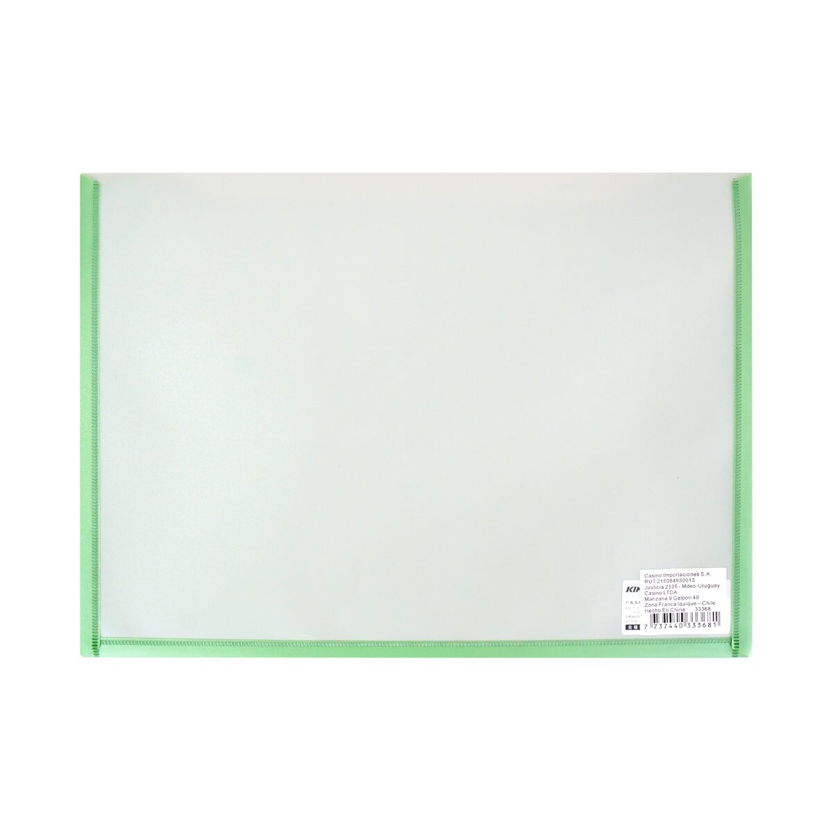 Sobre A4 PVC porta documentos — El Clon