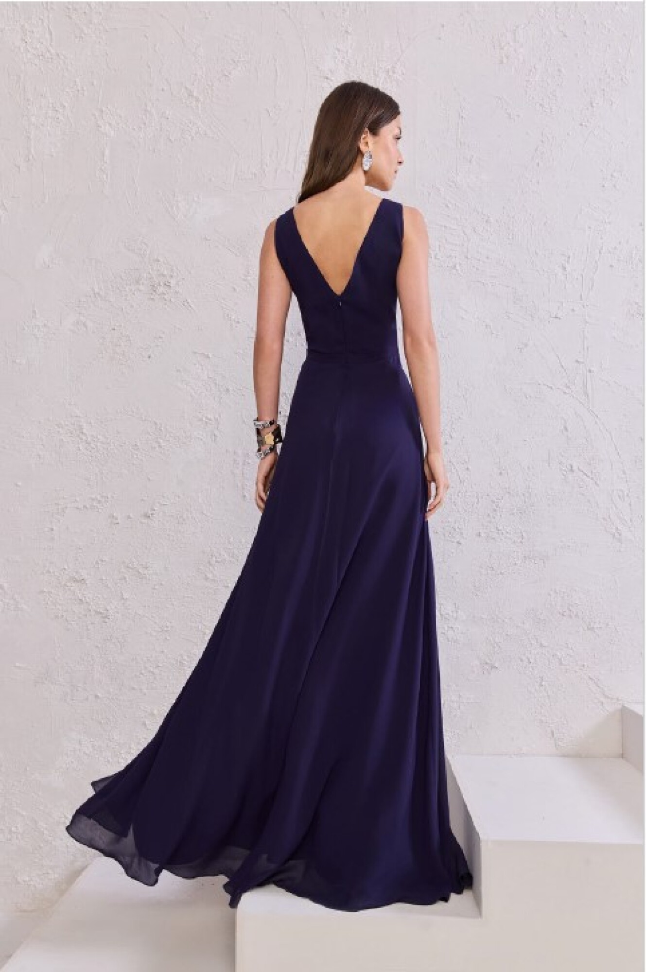 Vestido largo Justine - Azul — Paulista