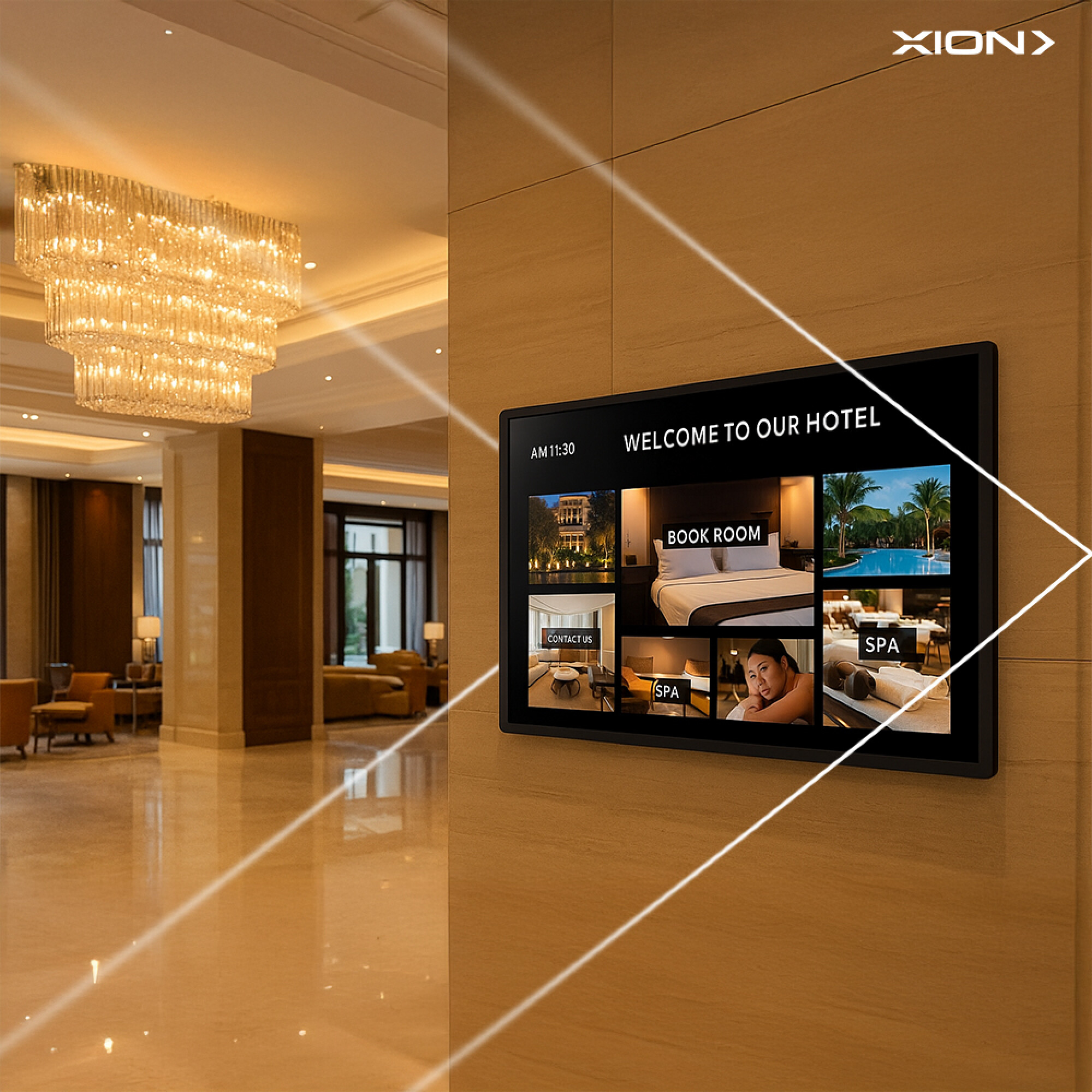 pantalla touch 65” 4K XION — Joacamar