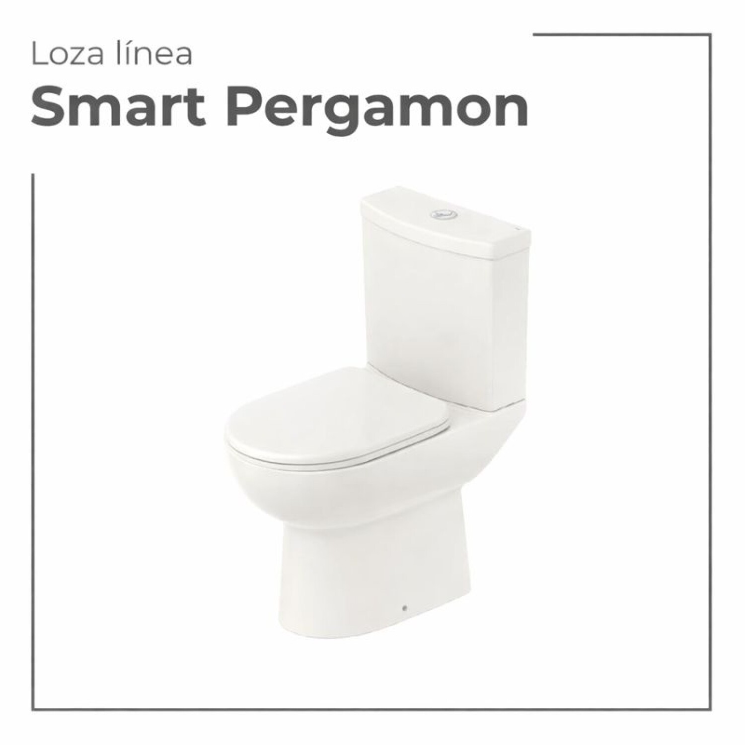 Inodoro+ Mochila + Tapa Smart Color Pergamon — Castro