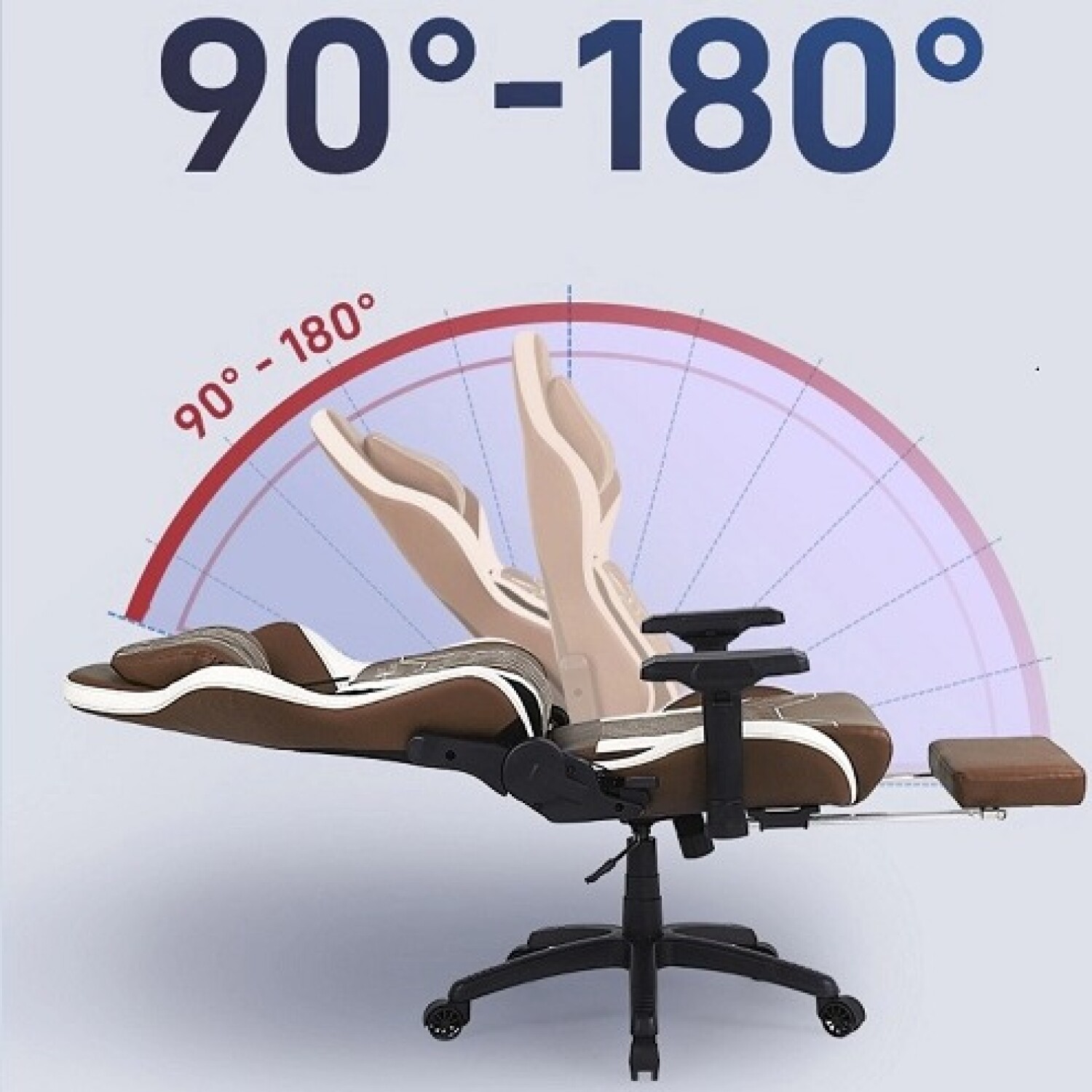 SILLA GAMER SHOT-ROGUE COLOR MARRON Y BLANCO — Universo Binario