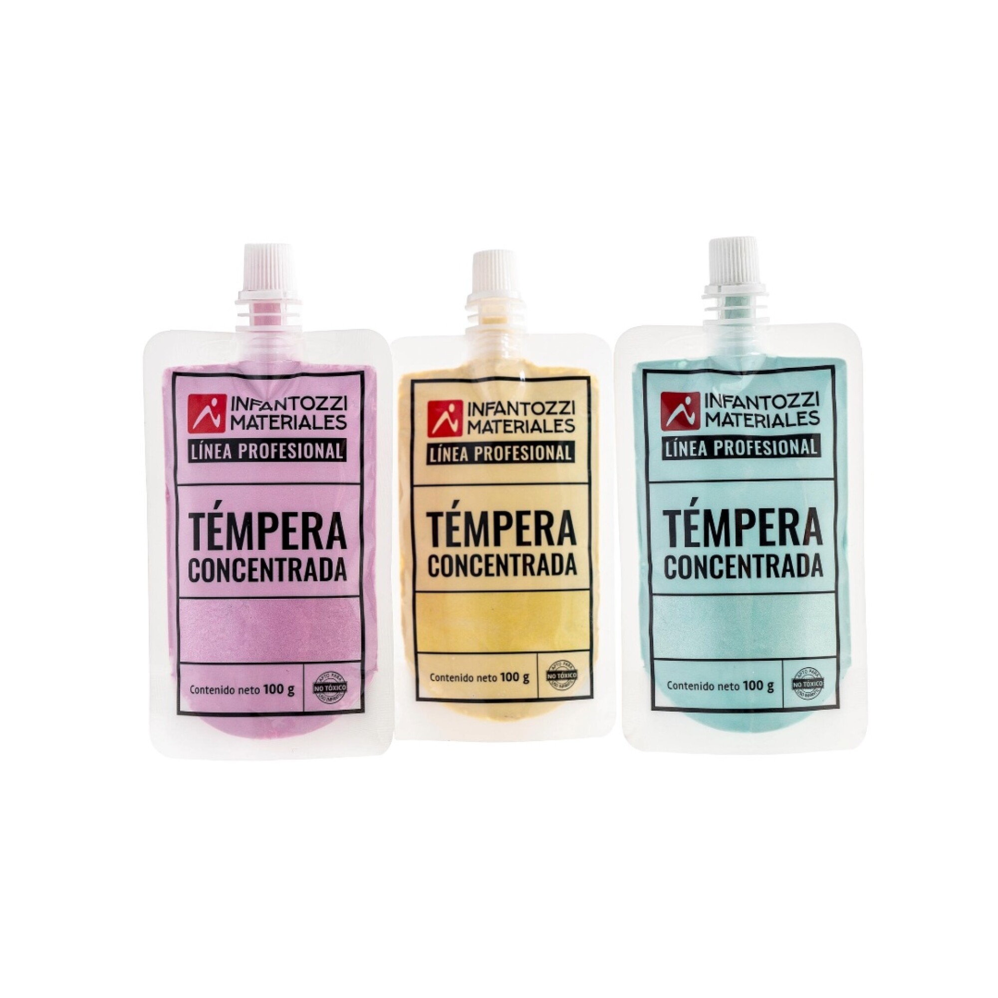 Témpera concentrada metal - 100 g - Sachet — Infantozzi
