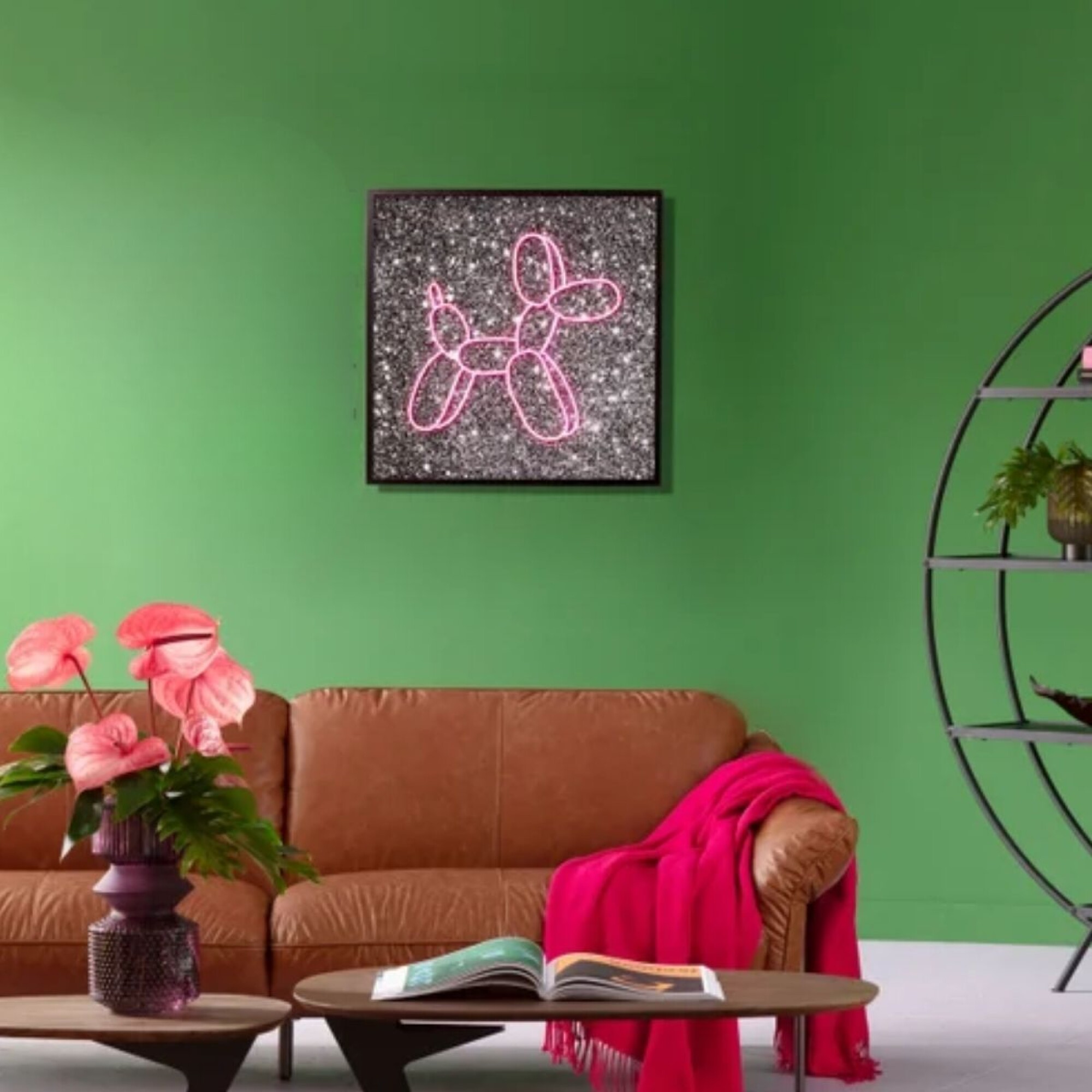 CUADRO BALLOON DOG LED Rosa — Viasono