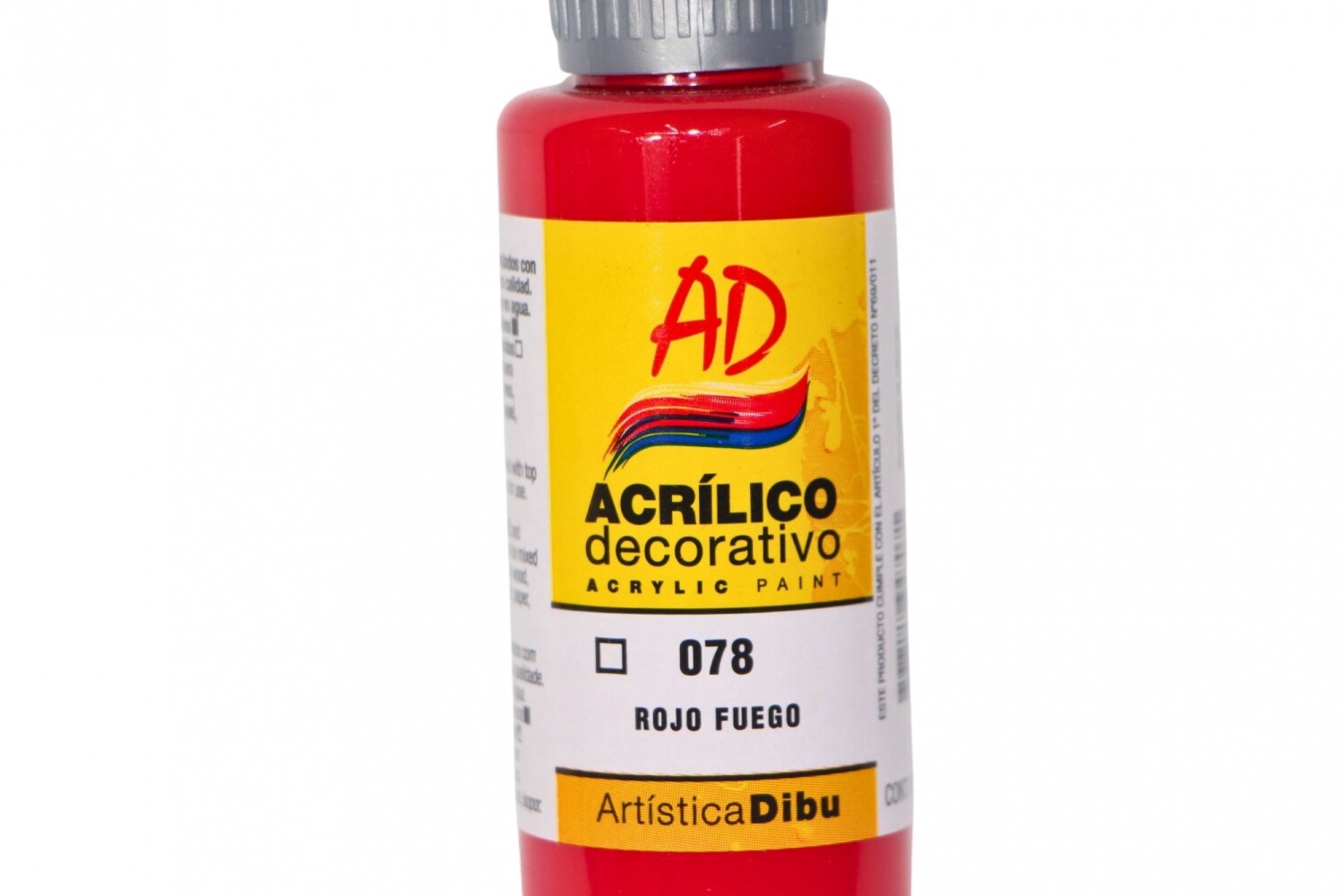PINTURA ACRILICA ARTISTICA DIBU 60 ML. DIFERENTES COLORES - COLOR ROJO ...