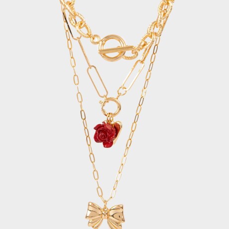 Set De Collares Con Dijes - Dorado — Tienda Soy Santander